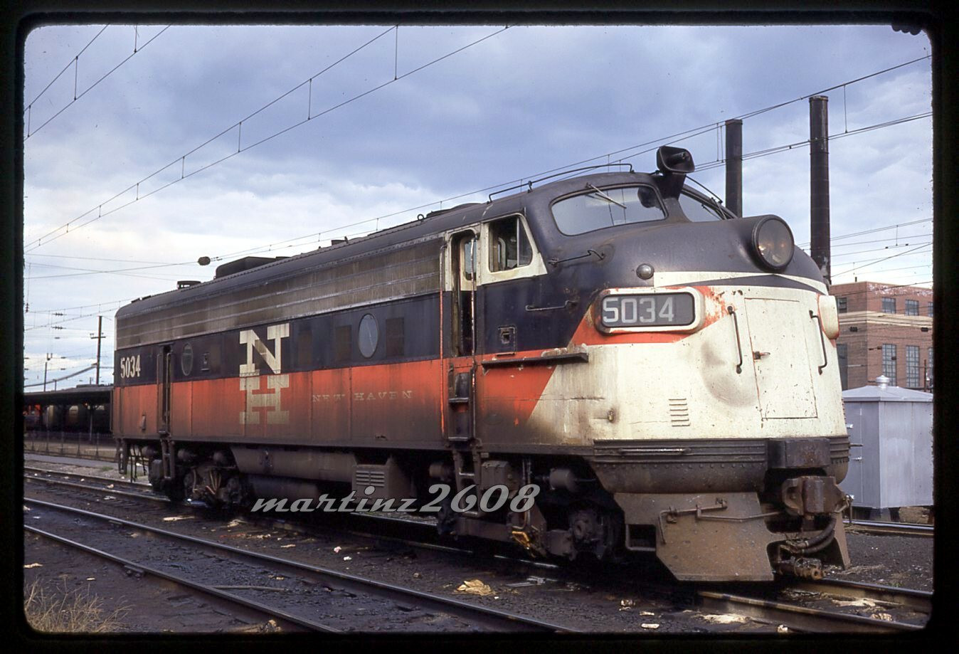 (W) ORIG TRAIN SLIDE NEW HAVEN (NH) 5034 ROSTER | eBay