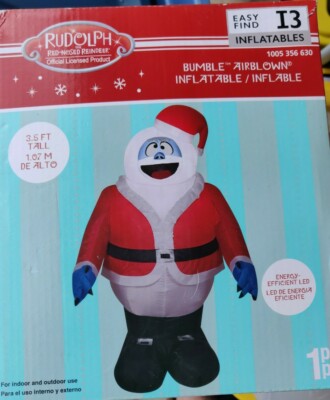 NEW 3.5 ft Airblown Inflatable Bumble from Rudolph Outdoor Decoration ...