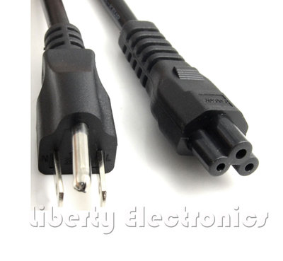 3 Prong Standard Notebook Laptop Computer AC Power Cord 4 HP Dell ...