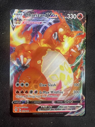 Pokemon TCG Charizard VMAX 020/189 Ultra Rare Full Art NM/M Darkness ...