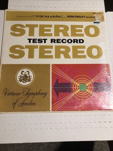“SEALED” Audio Fidelity "Stereo Test Record" LP, Symphony Of London ...