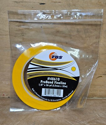 ProBand Yellow Fine Line Tape, 1/8IN x 36yd 48610 FBS Free Shipping | eBay