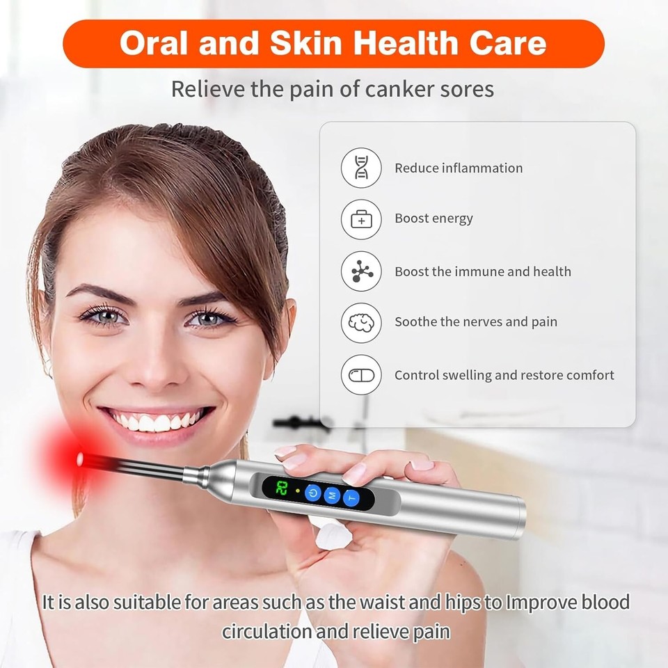 Red Light Cold Sore, Cold Sore Treatment Device, Red Light Therapy for ...