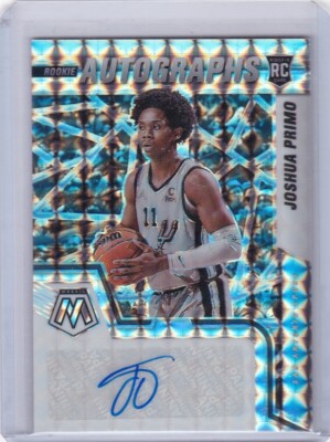 2021-22 Panini Mosaic Rookie Auto Mosaic Joshua Primo #RAM-JPR Rookie ...