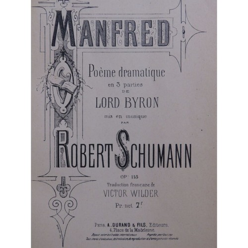 Schumann Robert Manfred Opera Piano Singer ca1900 | eBay