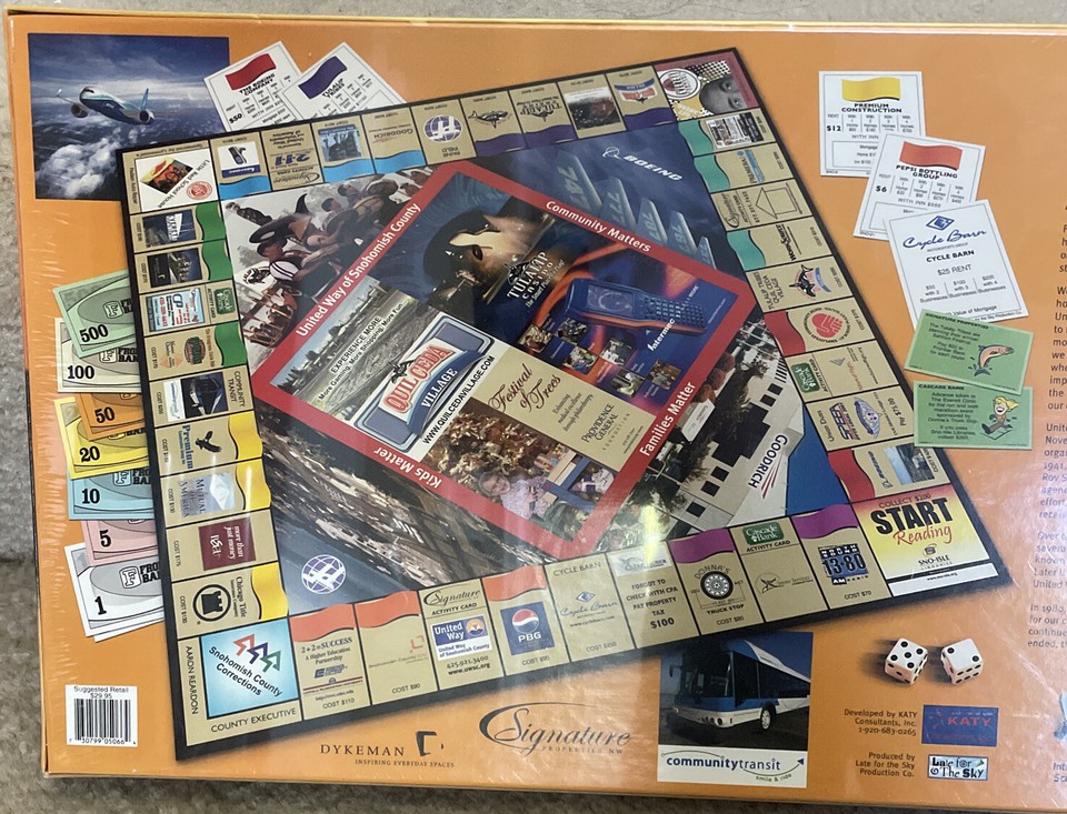 Snohomish County-Opoly Board Game New In The Factory Sealed Box. | eBay