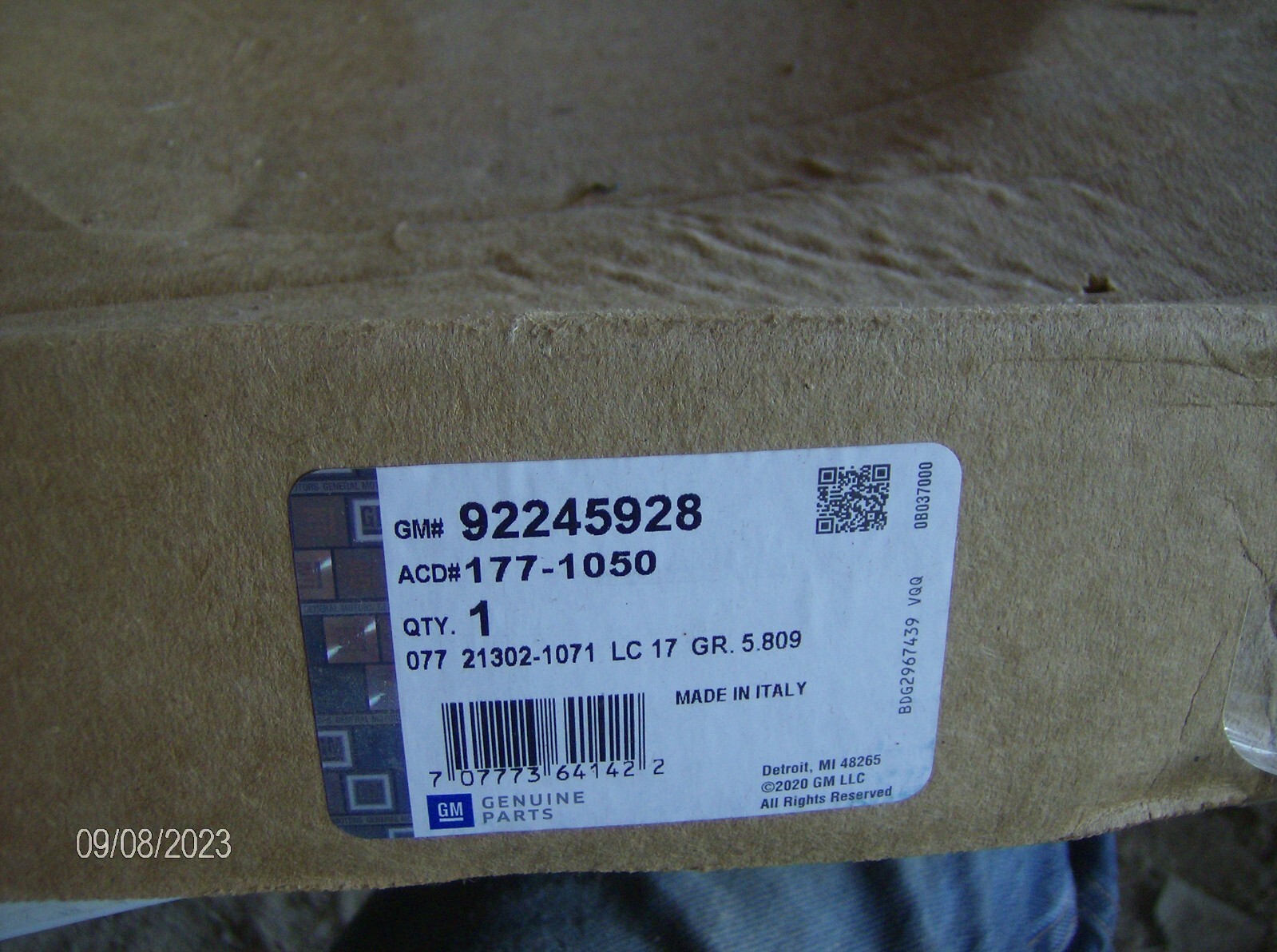 GENUINE+GM+ACDELCO+92245928+BRAKE+ROTOR+177-1050 for sale online | eBay