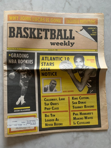 Basketball Weekly newspaper, January 21, 1985 | eBay