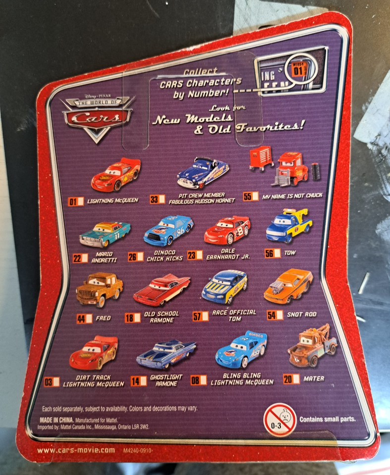CARS - MY NAME IS NOT CHUCK - Mattel Disney Pixar | eBay