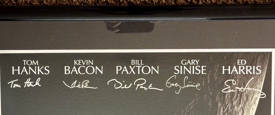 Apollo 13 Signed Framed Movie Poster Hanks Howard Bacon Paxton Sinise ...
