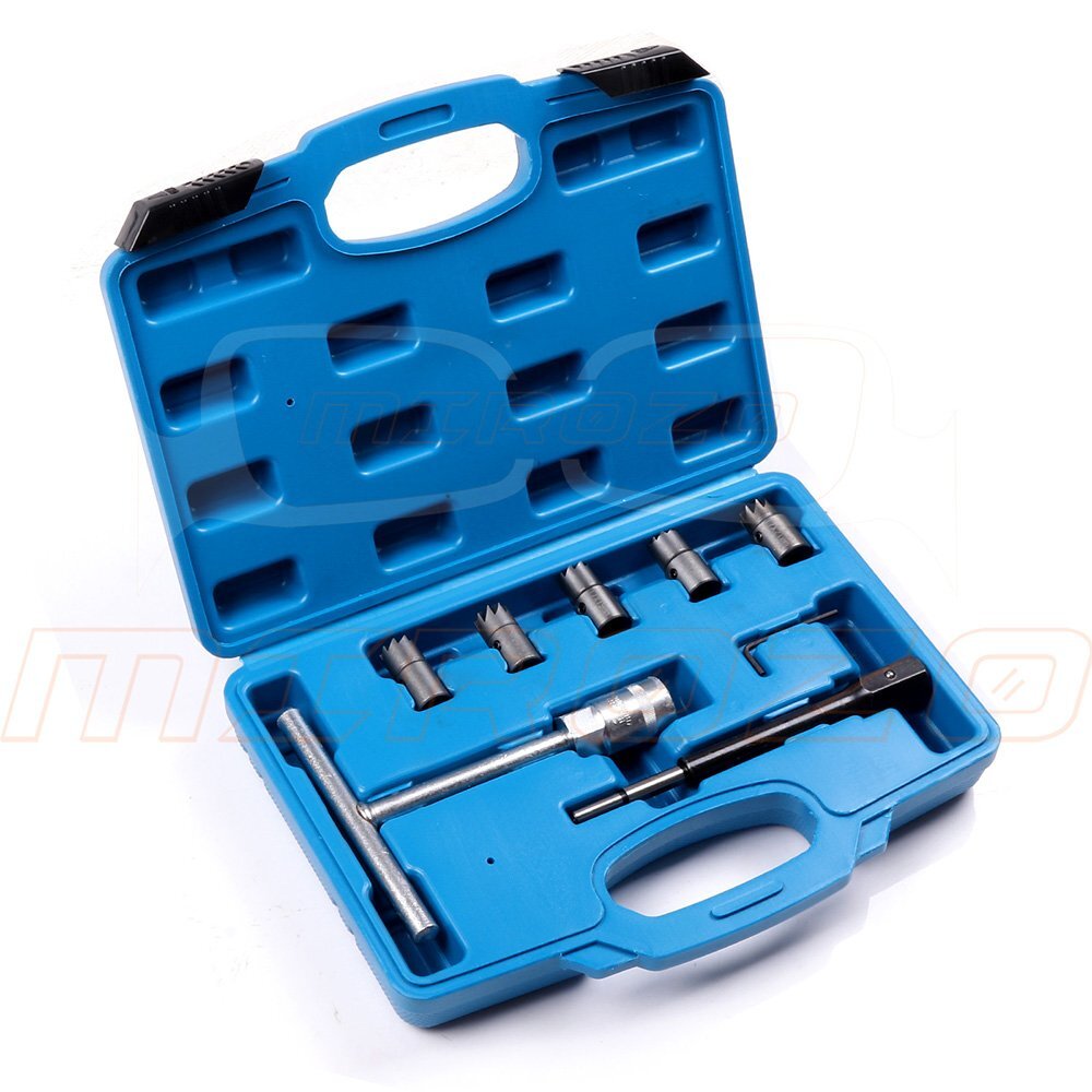 7pc Diesel Injector Seat Cutter Set Universal Injector Re-Face Tool 1 ...