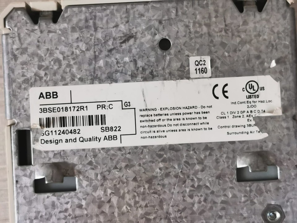 ABB SB822 3BSE018172R1 PR:C Rechargeable Battery Unit -W/O ANY ACCS. | eBay