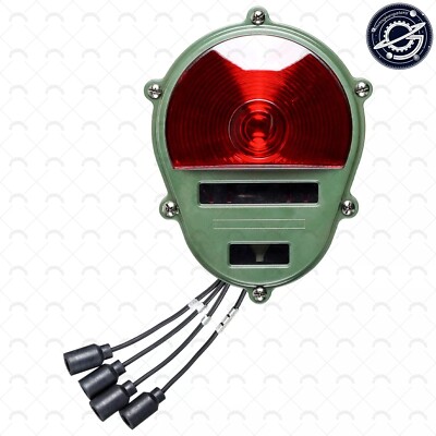 Humvee Tail-Light - 24v Green Plastic Housing w/ Red Lens ;11614157 ...