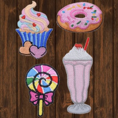 Dessert Embroidered Patch — 4-Pack — Iron On | eBay