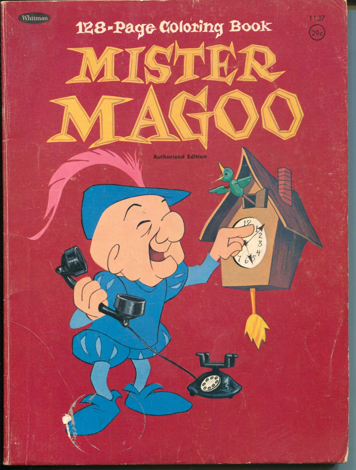 Mr. Magoo Coloring Book #1137 1965-Allen Hubbard-Carl Marshall-VG | eBay