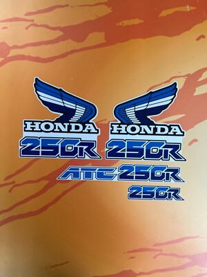 Custom Honda ATC250R 1986 Decals White and Blue 250R ATC | eBay