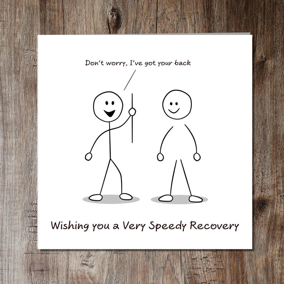 Back Surgery Operation Card Get Well Soon Card Fast Recovery Recover ...