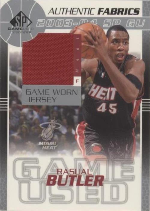 2003-04 SP Game Used - Authentic Fabrics Rasual Butler #RB-J (MEM) for ...