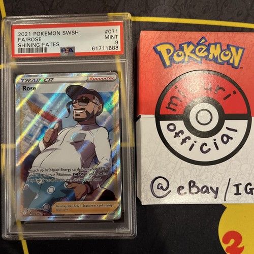 2021 Pokemon SWSH Shining Fates Rose Trainer Full Art 071/072 PSA 9 ...
