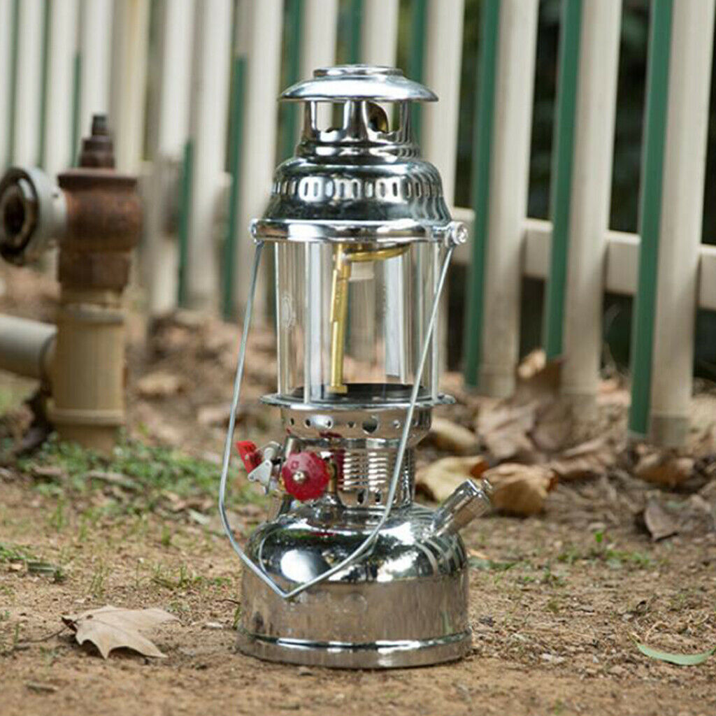 Portable Outdoor Gas Lantern Camping Hiking Light Safety Kerosene Oil ...