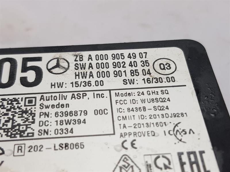 Mercedes-Benz A0009054907 Radar Sensor for sale online | eBay