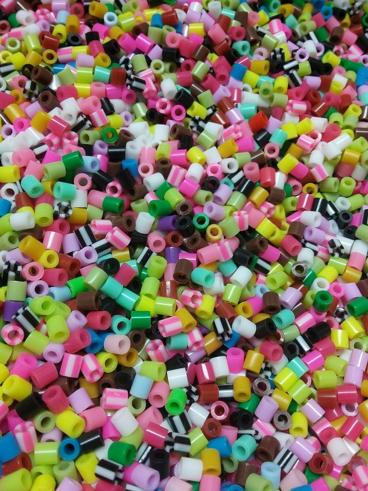 Melty beads fuse beads Perler beads mixed color 5x5mm 1000pcs DIY kids ...