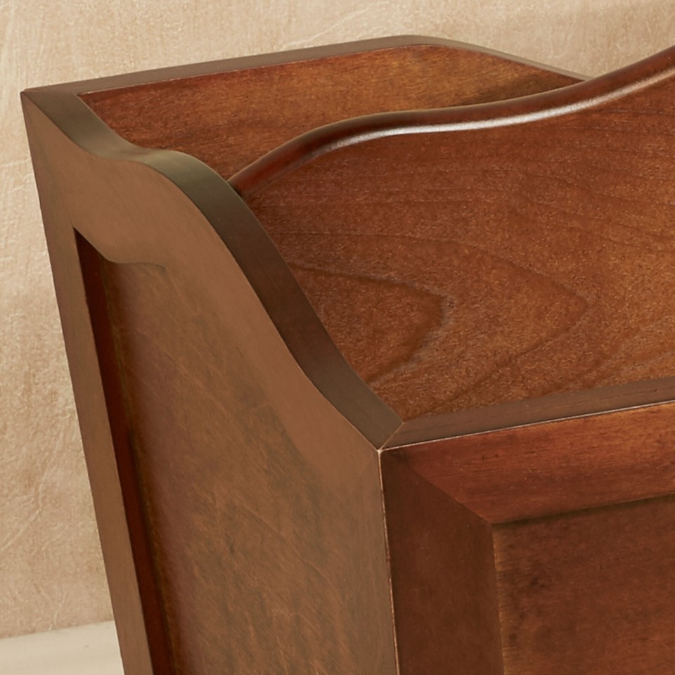 Magnificent Lyndhurst Wooden Magazine Rack - Regal Walnut - Wood Floor ...