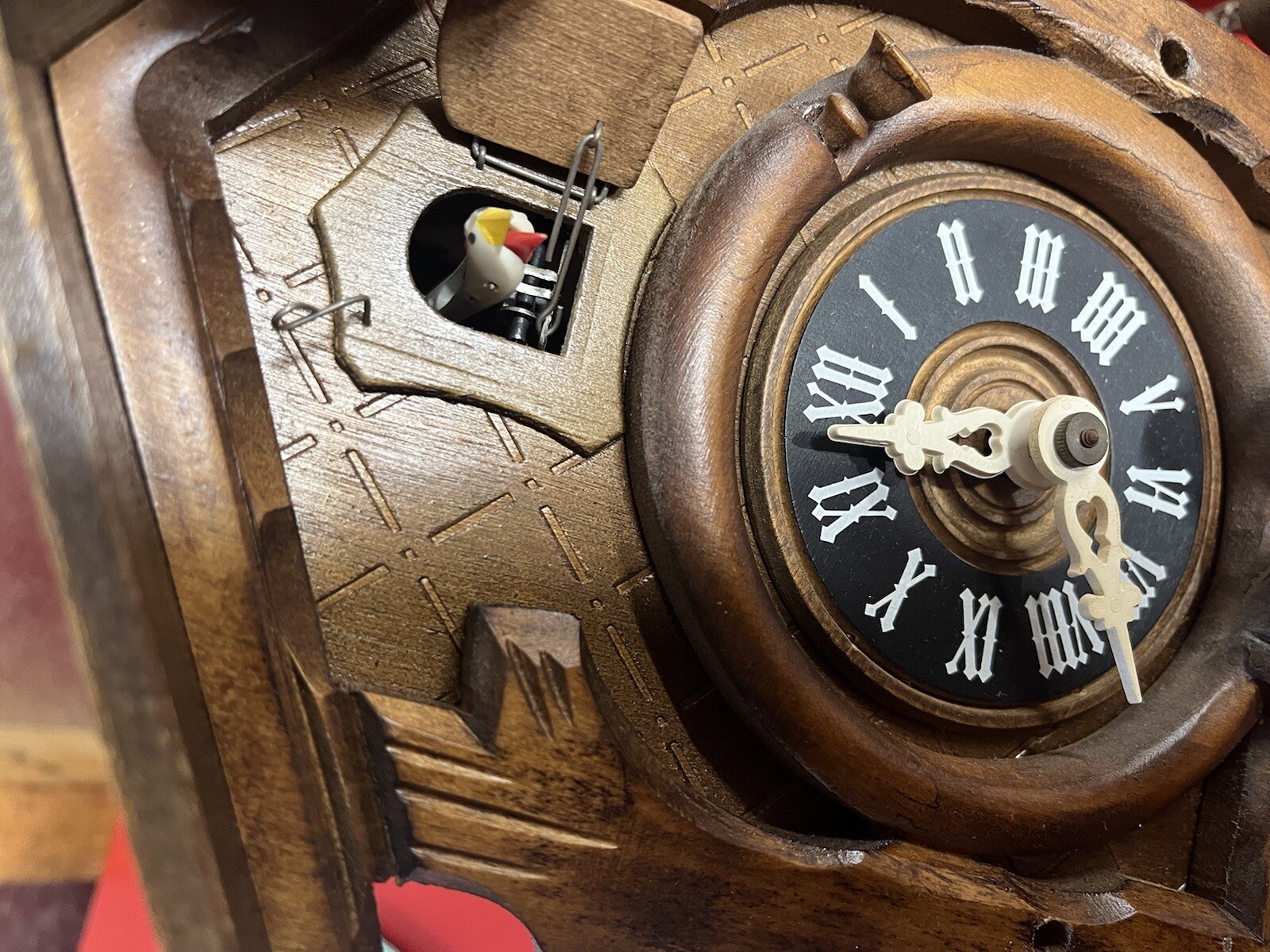 Musical Cuckoo Clock, Guns Deer Hunting Romba Germany Kuckuckubren | eBay