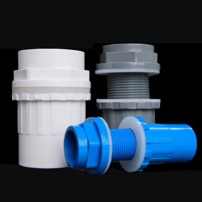 PVC Fish Tank Water Pipe 20 - 50mm Connector Aquarium Inlet Outlet ...