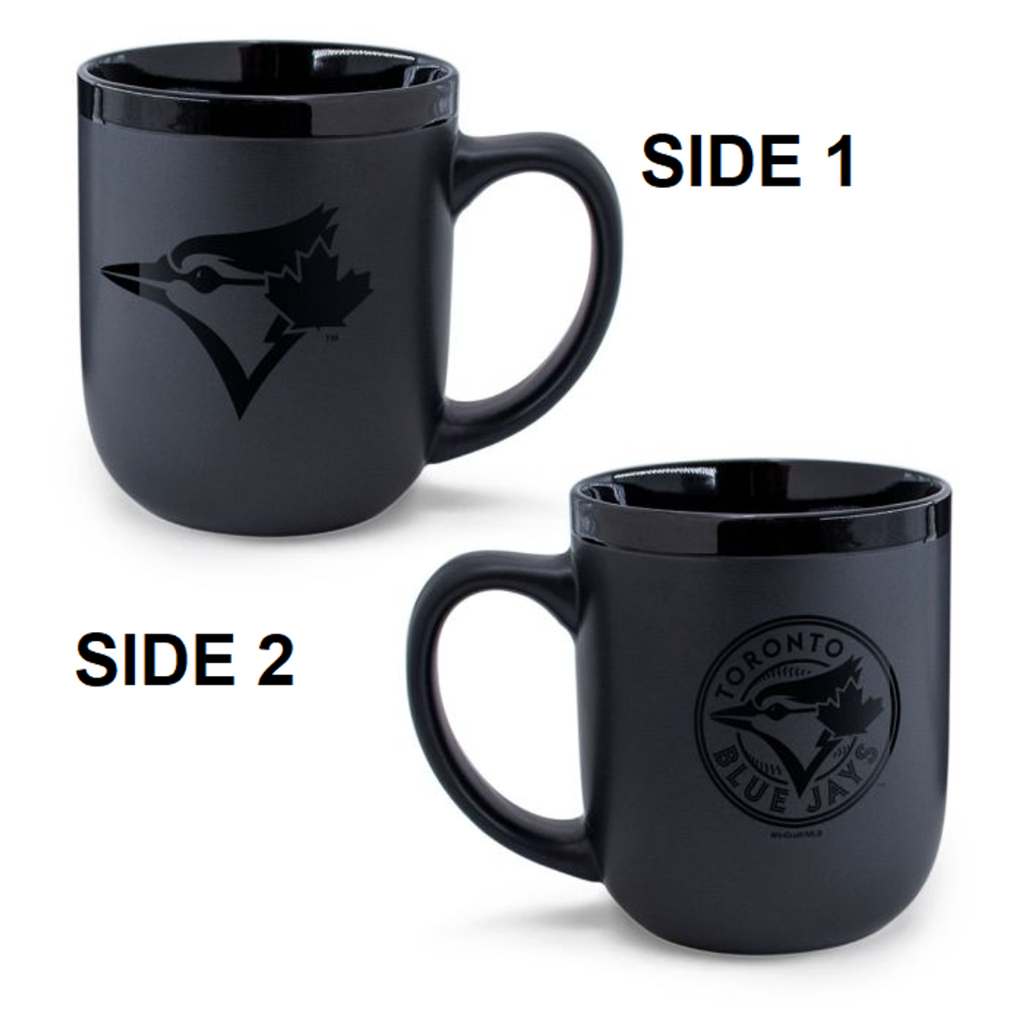 Toronto Blue Jays 17oz Matte Black Coffee Mug [NEW] MLB Tea Cup Hot ...