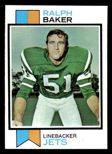 1973 Topps #486 Ralph Baker EX-MT New York Jets | eBay