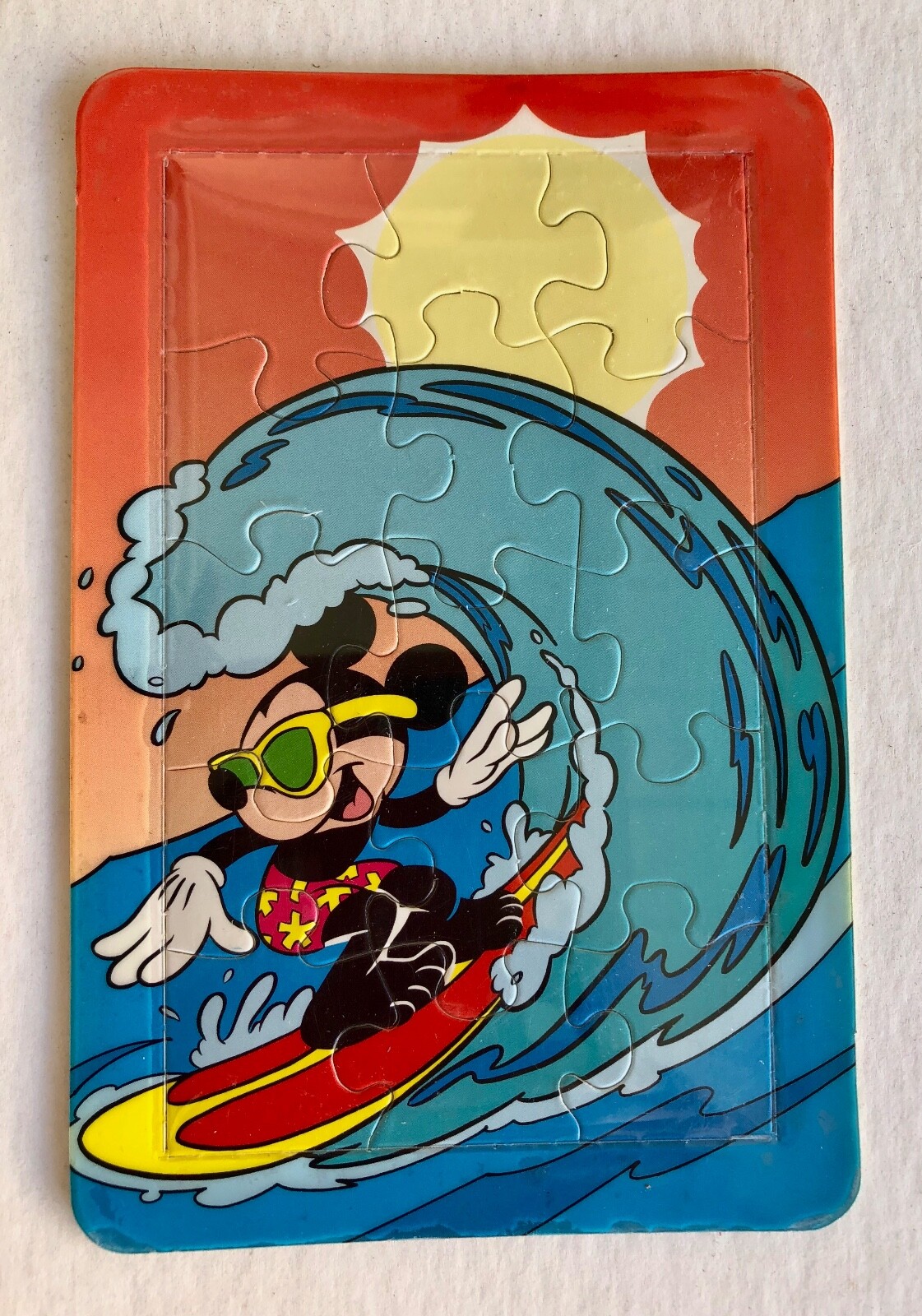 Disney Mickey Mouse Surfing-Riding an Ocean Wave-15 piece Puzzle ...