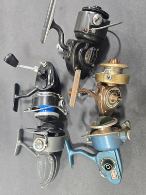 Lot of 5 Vintage Spinning Reels-Various Brands *Some Missing Handles | eBay