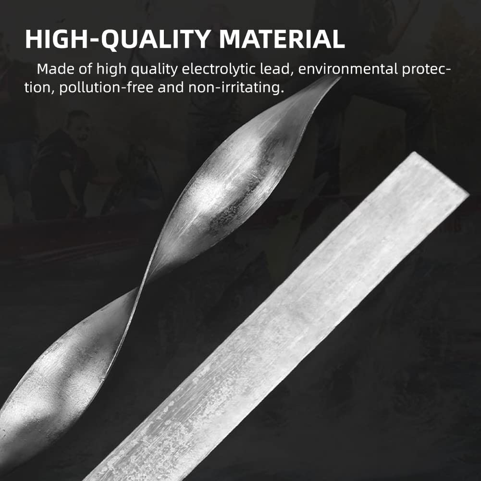 Lead Sheet,10 Rolls Fishing Soft Lead Sheet Strip Sinkers Weights ...