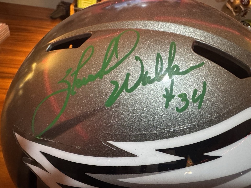 Herschel Walker Full Size Riddell Replica Football Helmet, Eagles Auto ...