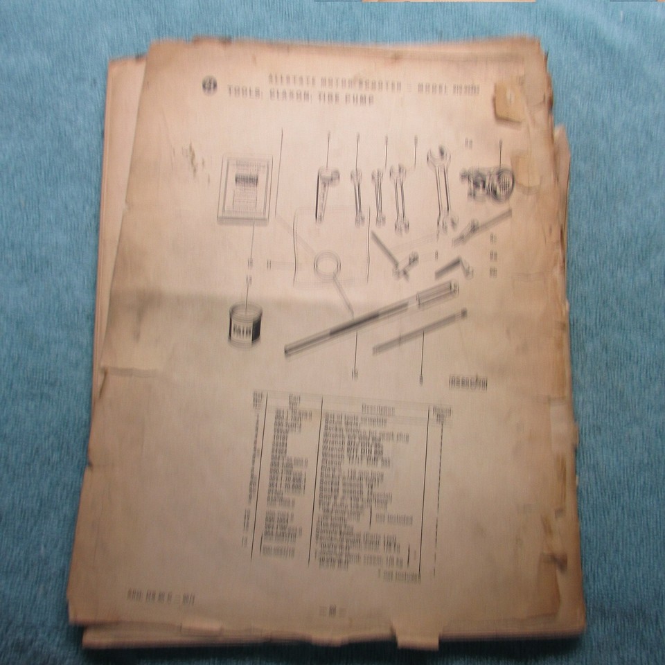 Original Sears Allstate Scooter Service & Parts Manual (Rough Condition ...