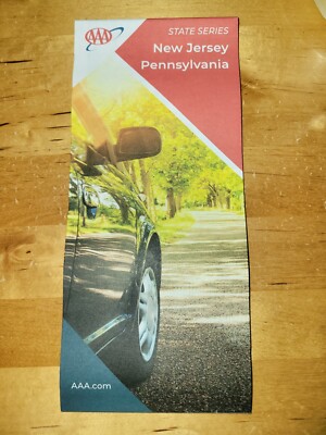 NEW JERSEY PENNSYLVANIA NJ PA State Map AAA Road Tour Map NEW 2023 | eBay