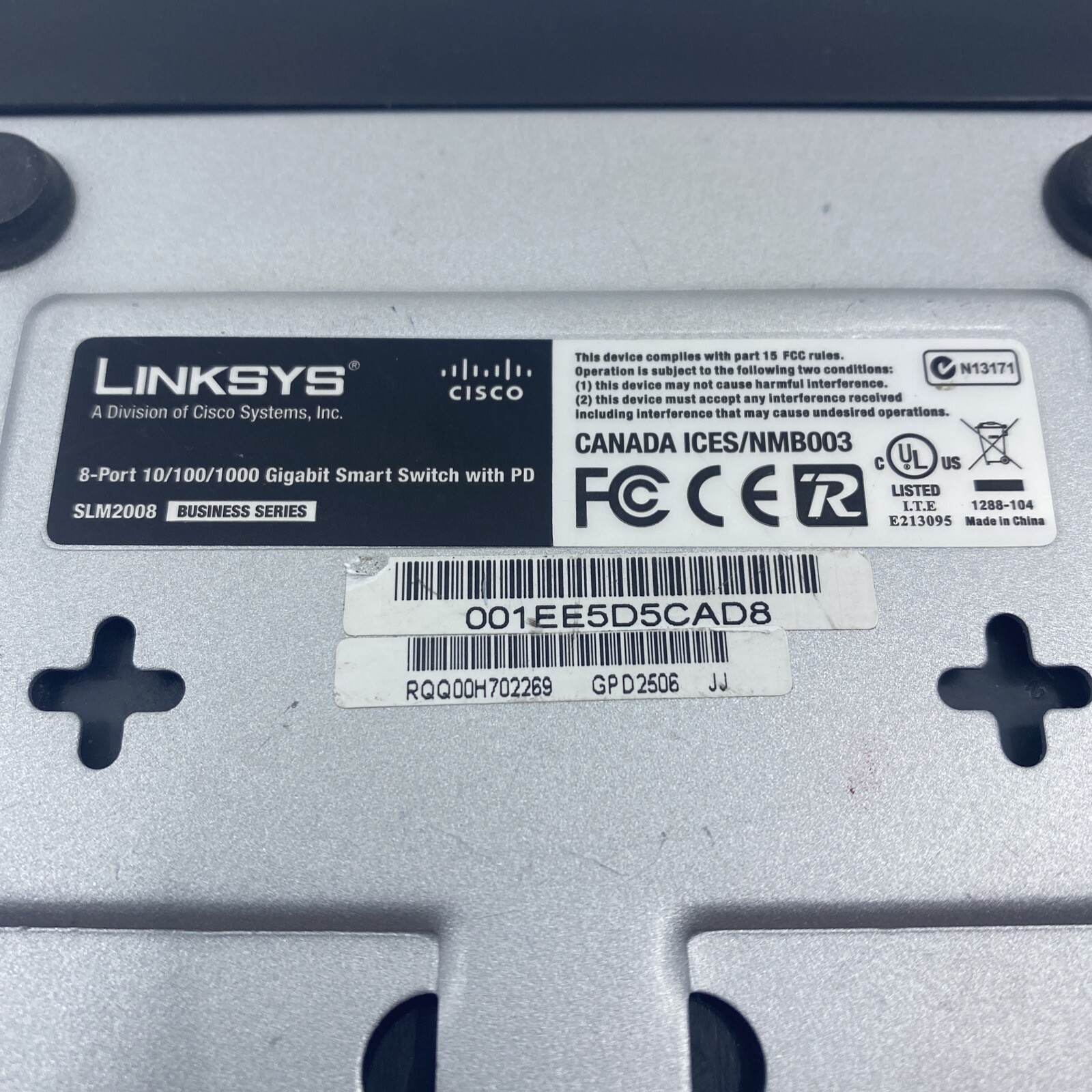 Cisco Small Business Smart (SLM2008) 8-Ports External Switch Managed ...