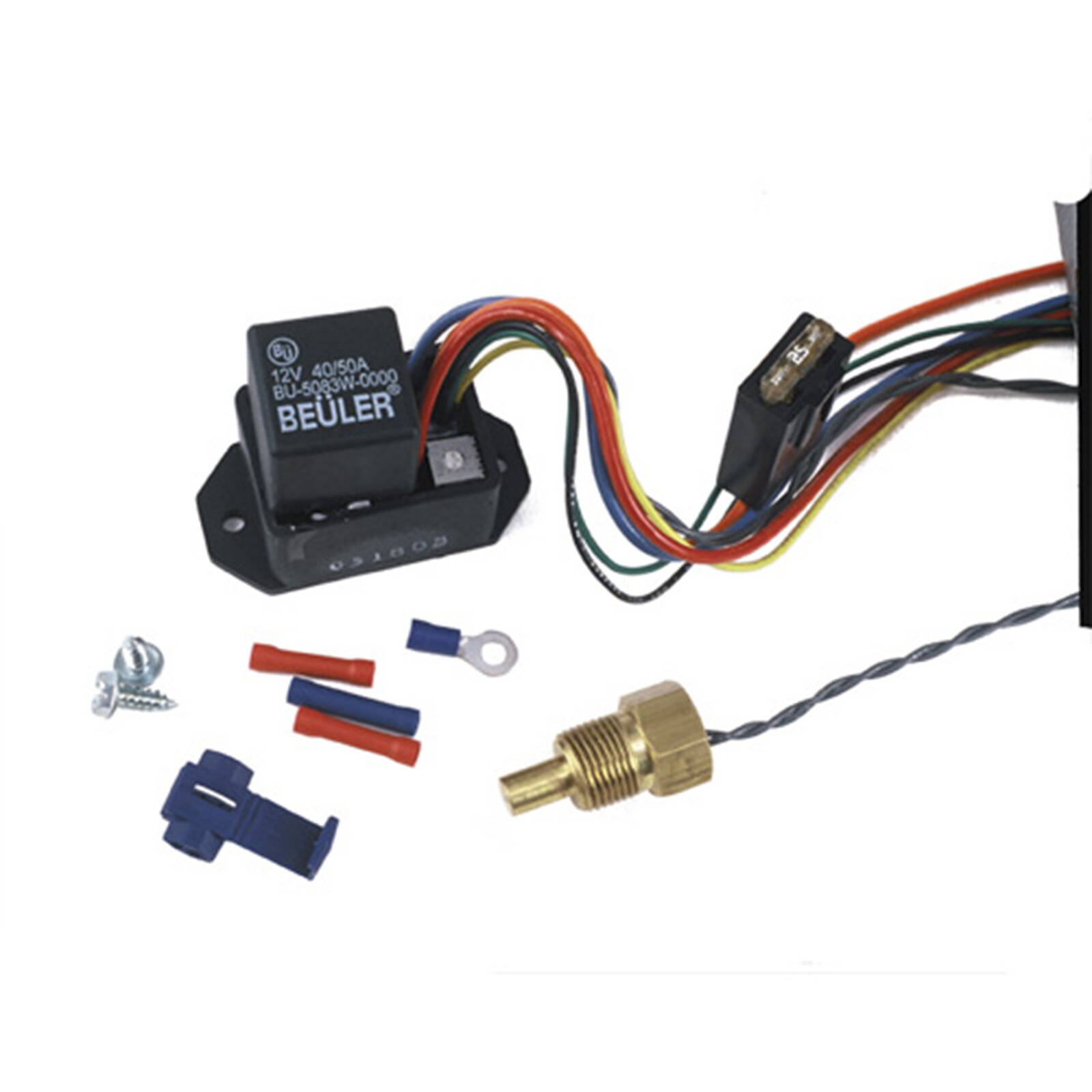 Adjustable Electric Dual Fan Controller Thermostat 150°-240°F 25amp ...