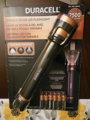 DURACELL LED Flashlight 2500 Lumens 3 Beam Positions** Free Shipping | eBay