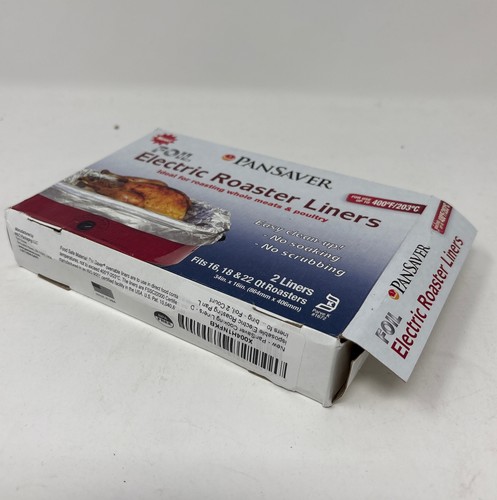 PanSaver Cooking Liners - Disposable Electric Roasting Pan Liners, Foil ...