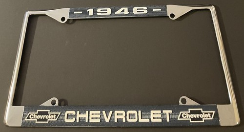 Vintage 1946 Chevrolet Booster License Plate Frame Stylemaster ...