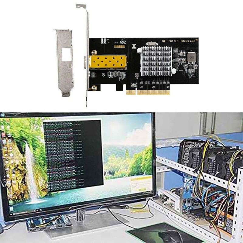 10 Gigabit PCIE Card for 82599 Server Optical Fiber Desktop PCI-E X8 ...