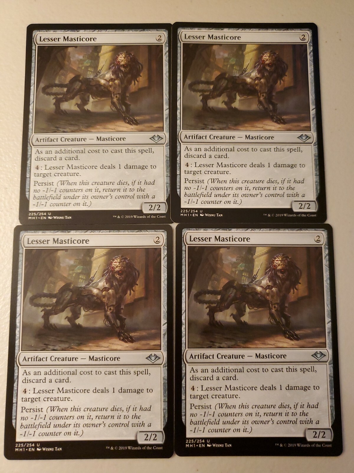 Mtg 4x Lesser Masticore Light Play | eBay