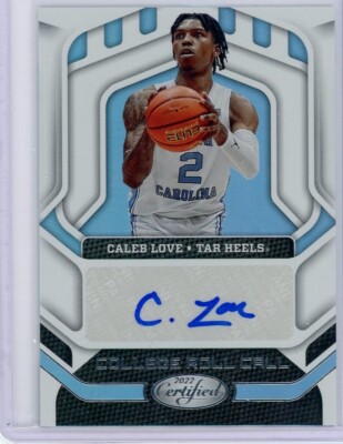 Caleb Love 2022 Panini Chronicles Draft Picks Certified autograph | eBay