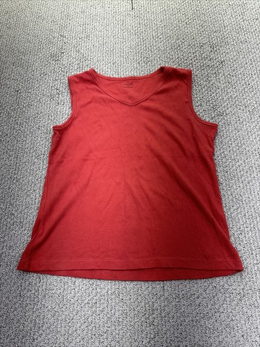 Croft & Barrow Woman’s V-Neck Tank Top Red Sz M | eBay