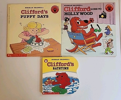 Clifford The Big Red Dog Book Lot Puppy Days, Goes To Hollywood ...