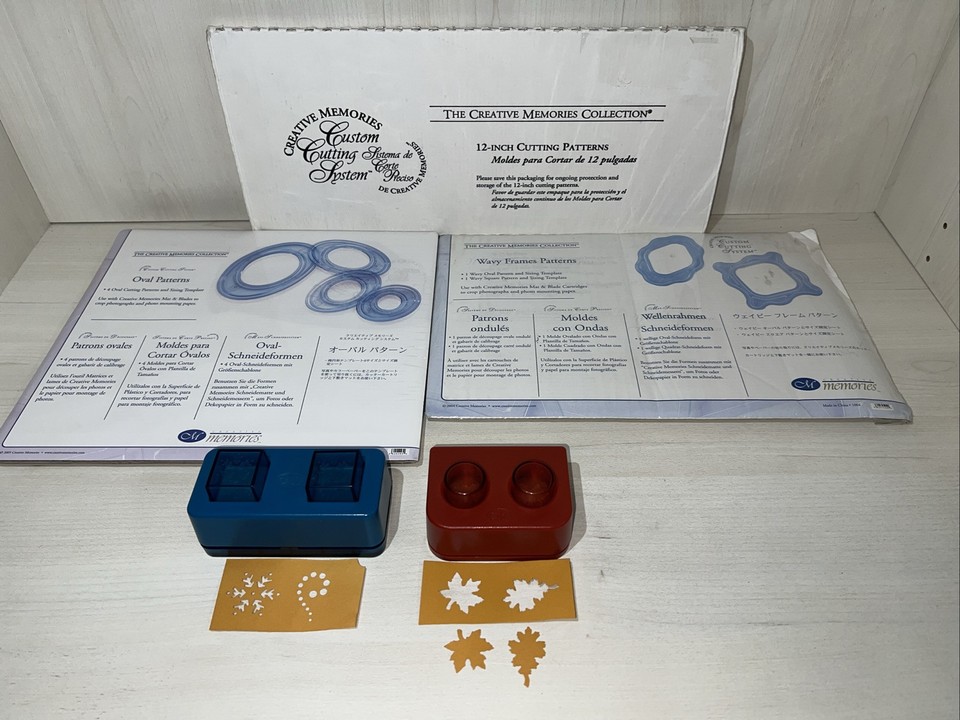 Creative Memories 2 Paper Punches, Oval & Wavy Frame & 12-Inch Cutting ...