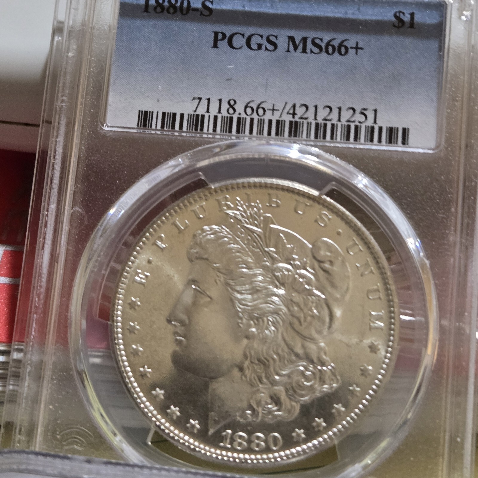 1880-s Pcgs Ms 66+ Morgan Silver Dollar Great Mirrors You Could Shave ...