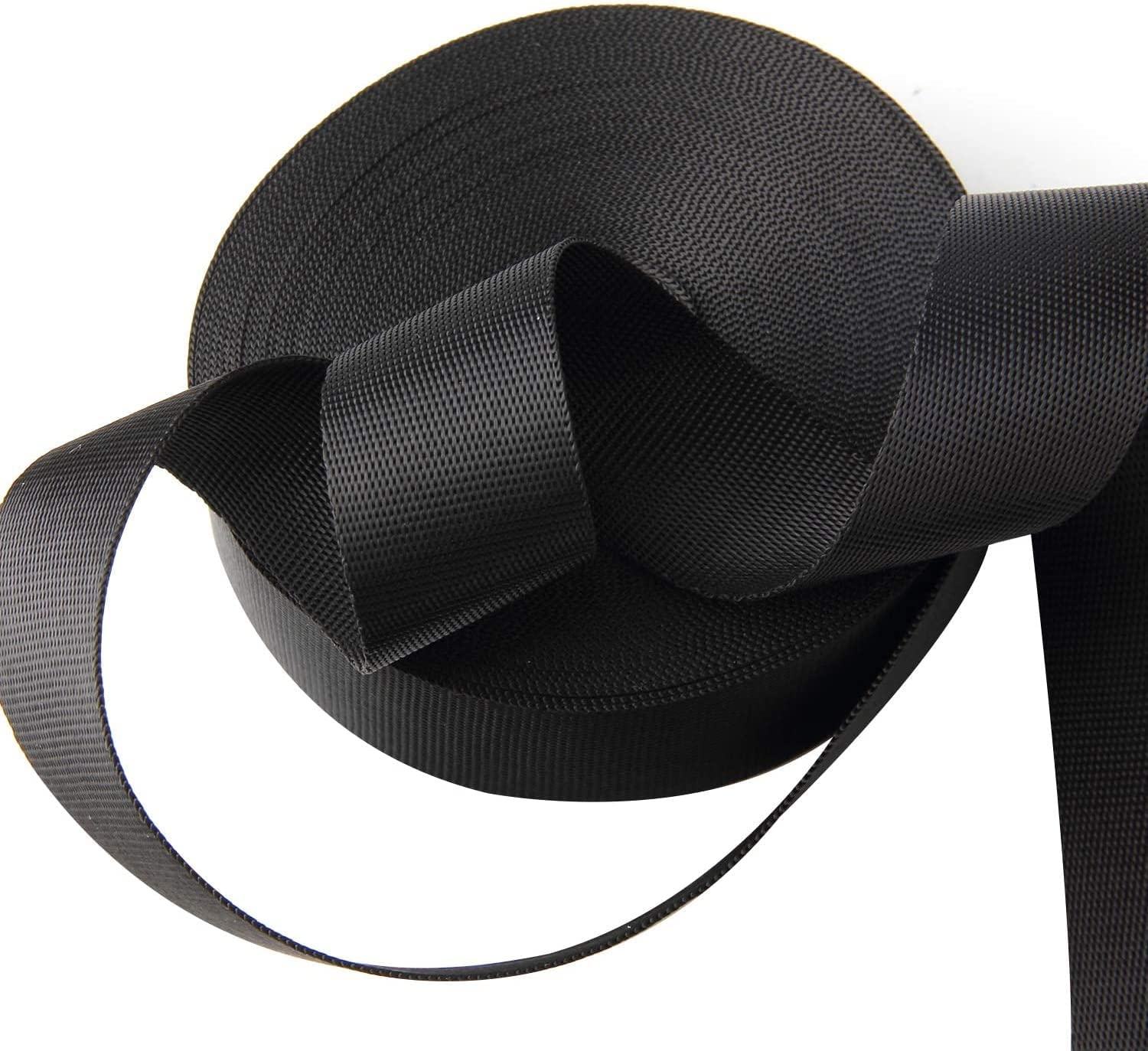 10 Yards 2 Inch Wide Black Nylon Heavy Duty Webbing Strap Heavy Straps ...